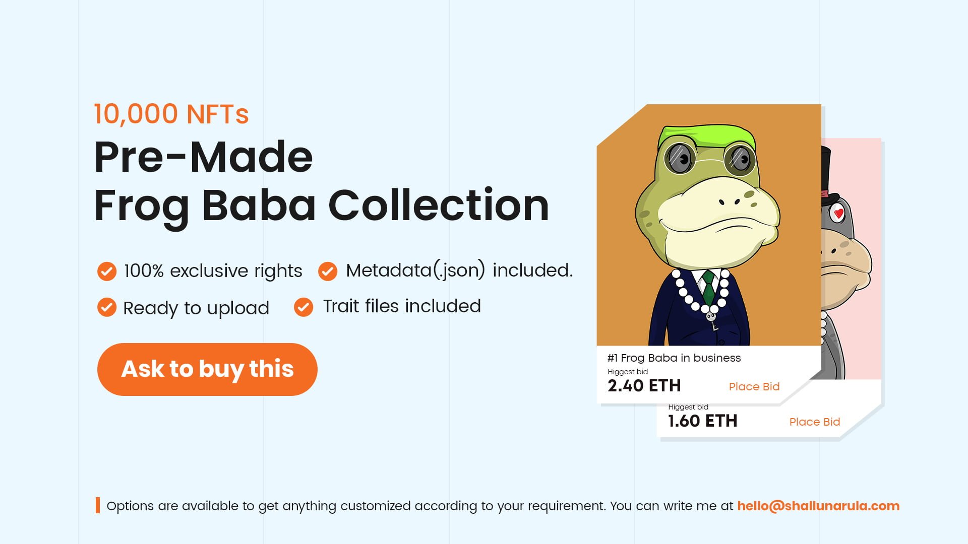 Frog Baba - Premade NFT Collection